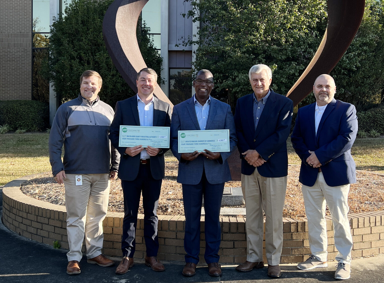 Central Georgia EMC Presents Checks to Greater Macon Chamber of ... Central Georgia EMC Presents Checks to Greater Macon Chamber of ...